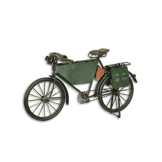 Groene antieke fiets